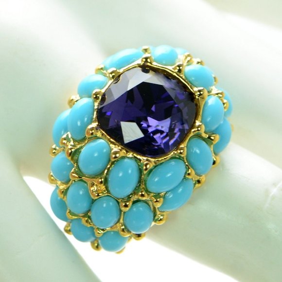 Kenneth Jay Lane | Jewelry | Kenneth Jay Lane Kjl Purple Crystal ...